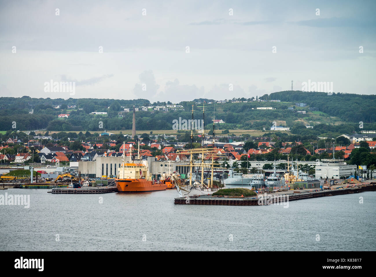 Harbour in the Frederikshavn, Denmark, Europe Stock Photo - Alamy