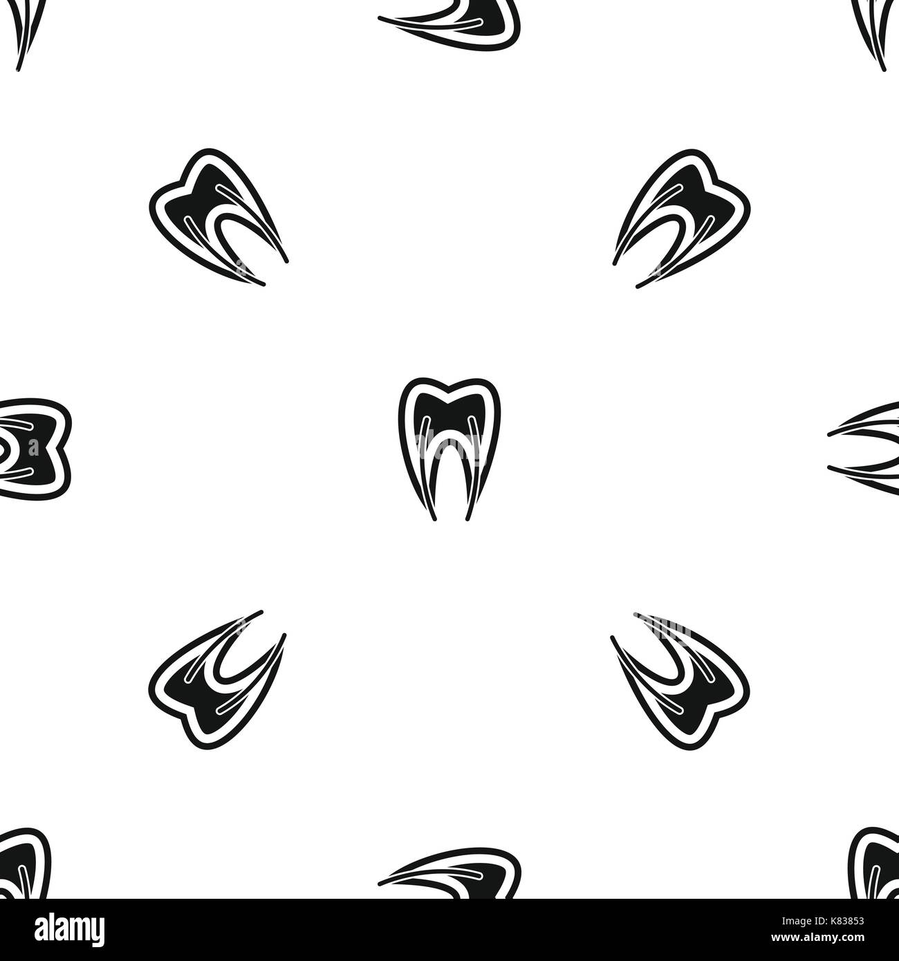 Tooth cross section pattern seamless black Stock Vector Image & Art - Alamy