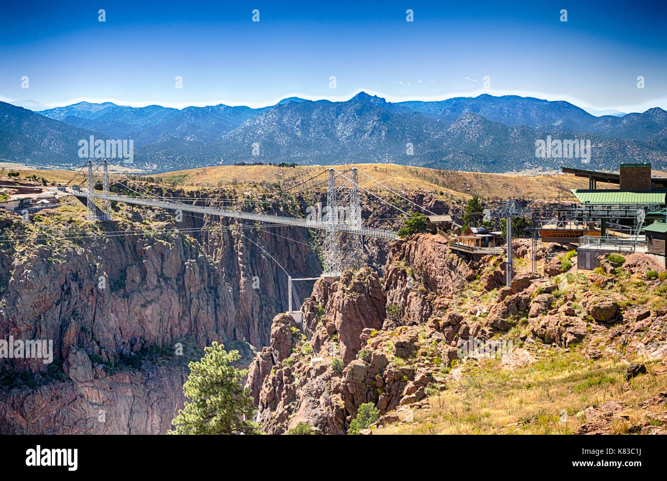 Royal gorge canyon and the associate suspension bridge draw tourists to ...
