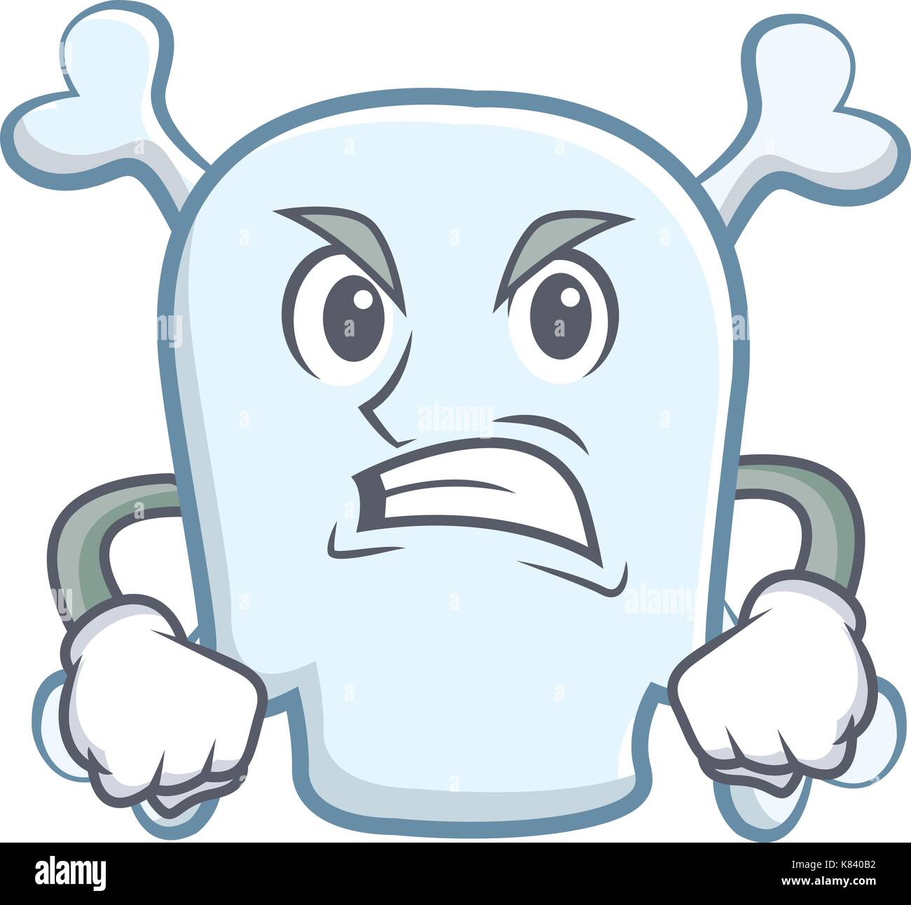 Angry skull character cartoon style Stock Vector Image & Art - Alamy