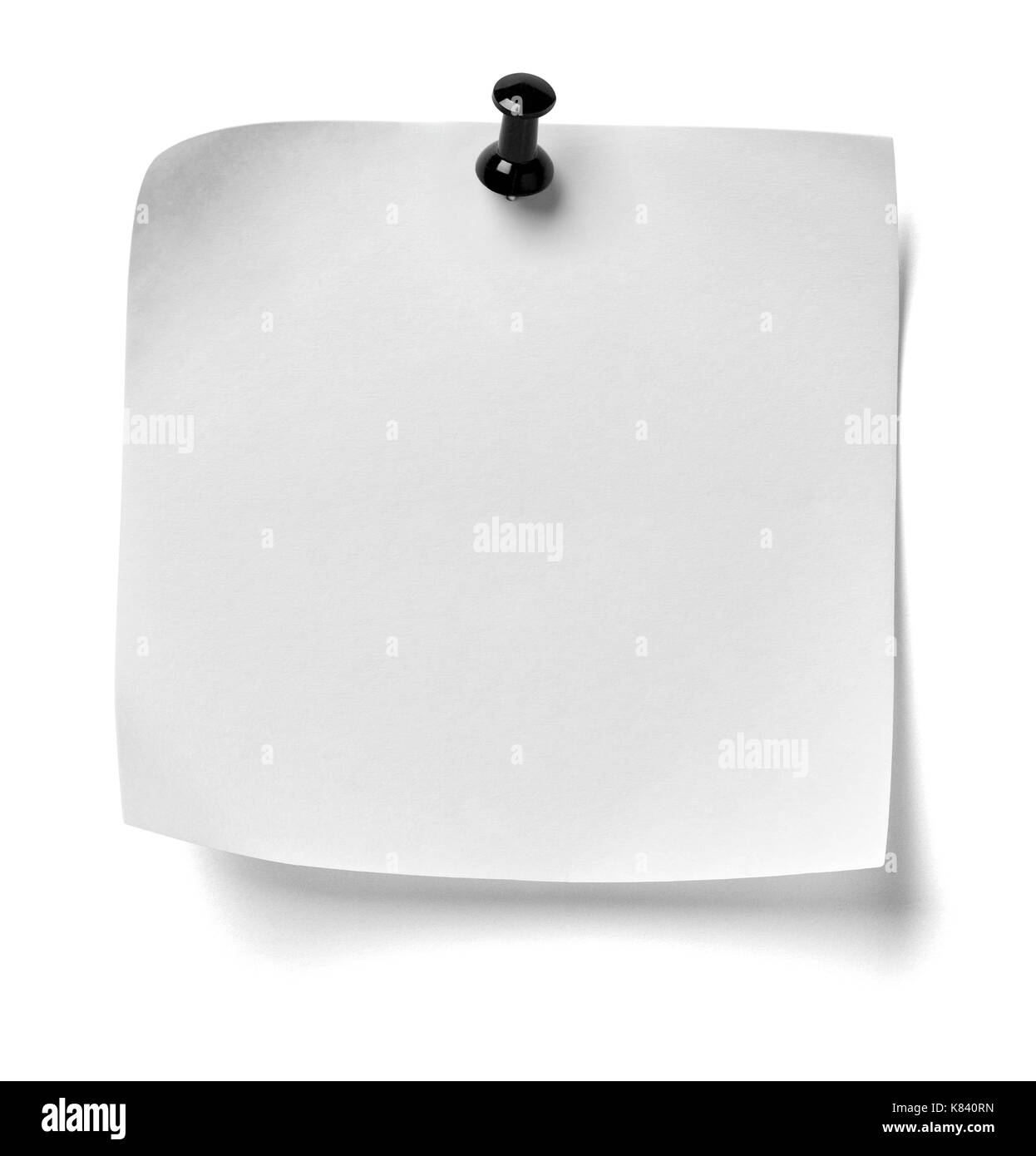 close up of a note paper with push pin Stock Photo - Alamy