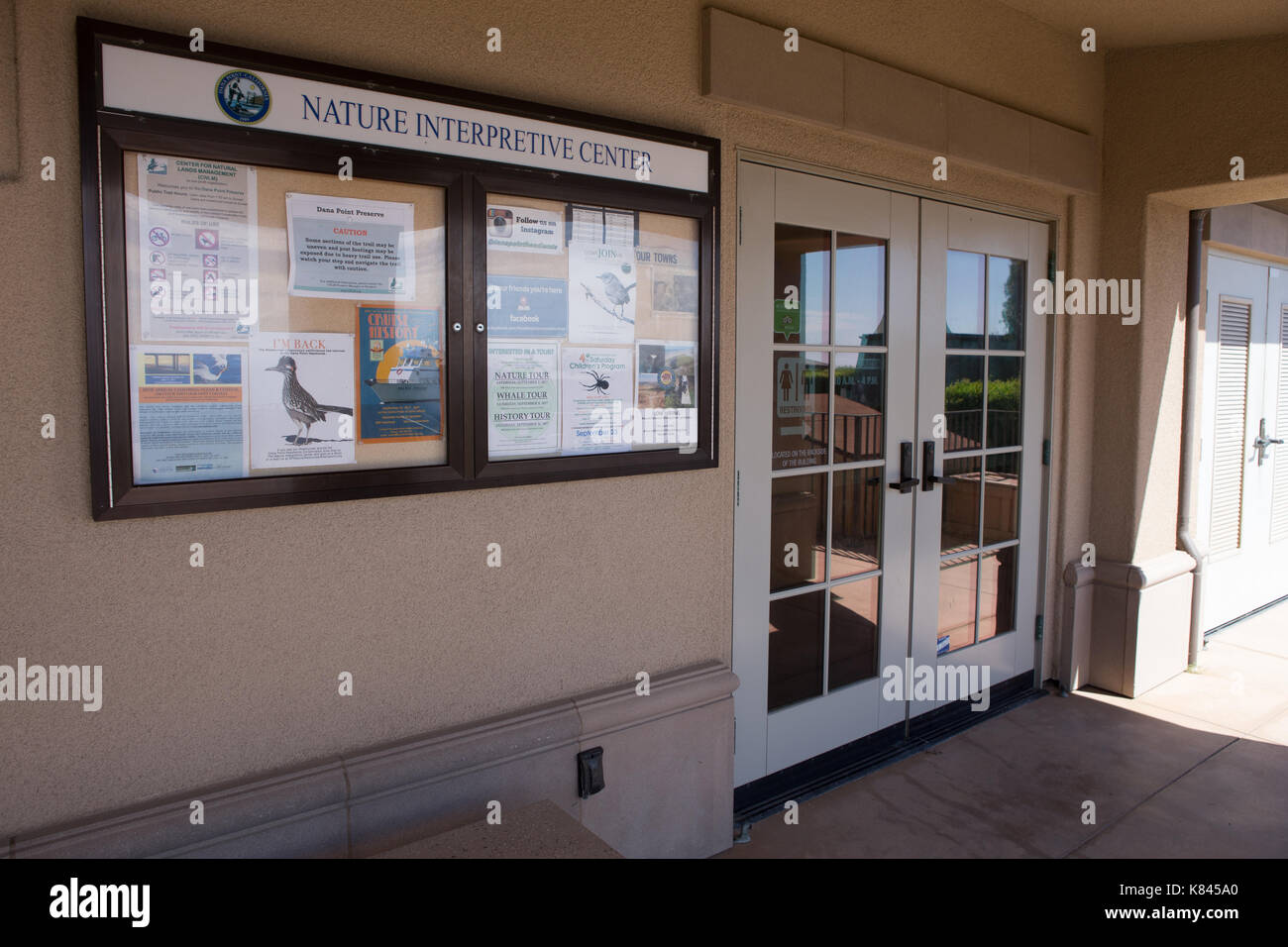Exterior view of the entrance to the nature interpretive center in Dana ...