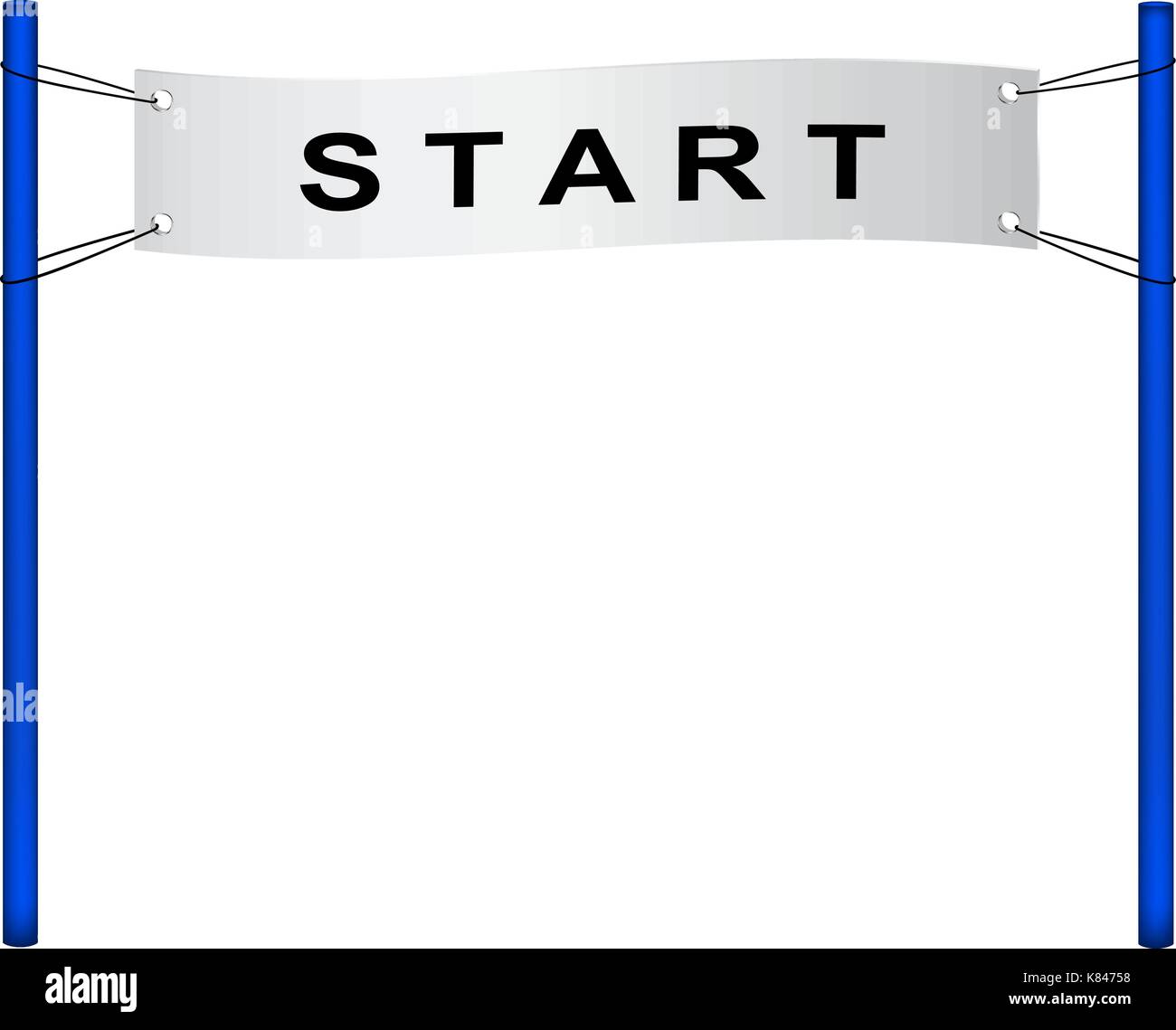 Start flag in retro design on white background Stock Vector Image & Art ...