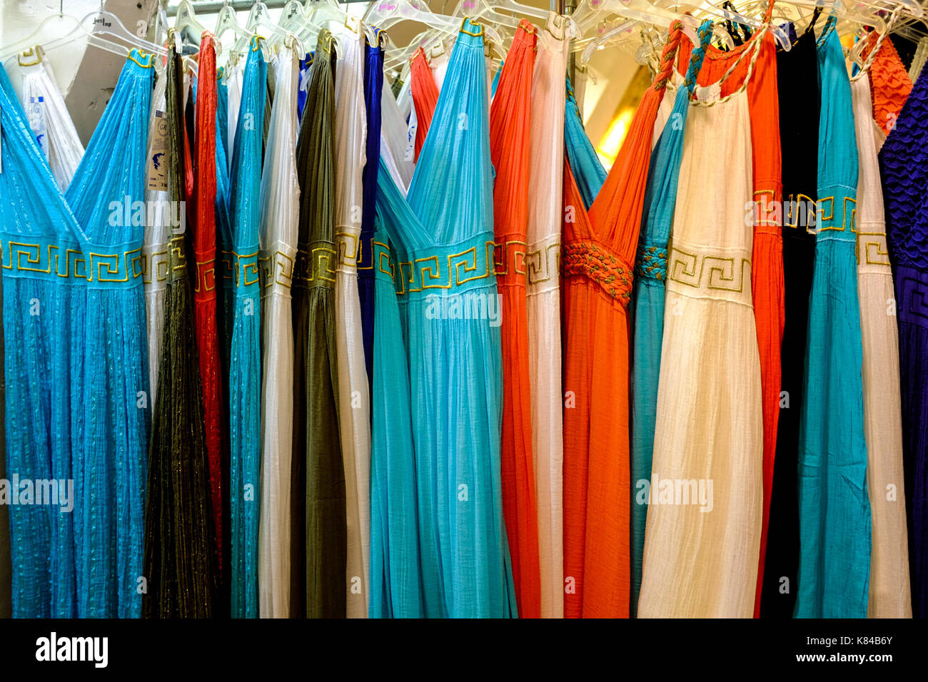 General views of shops and shopkeepers and tourists and sights of ...