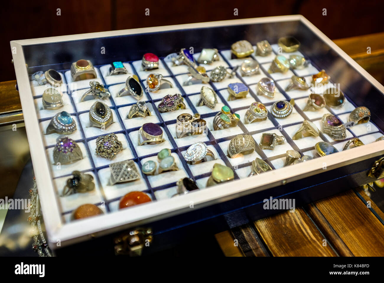 General views of shops and shopkeepers and tourists and sights of ...