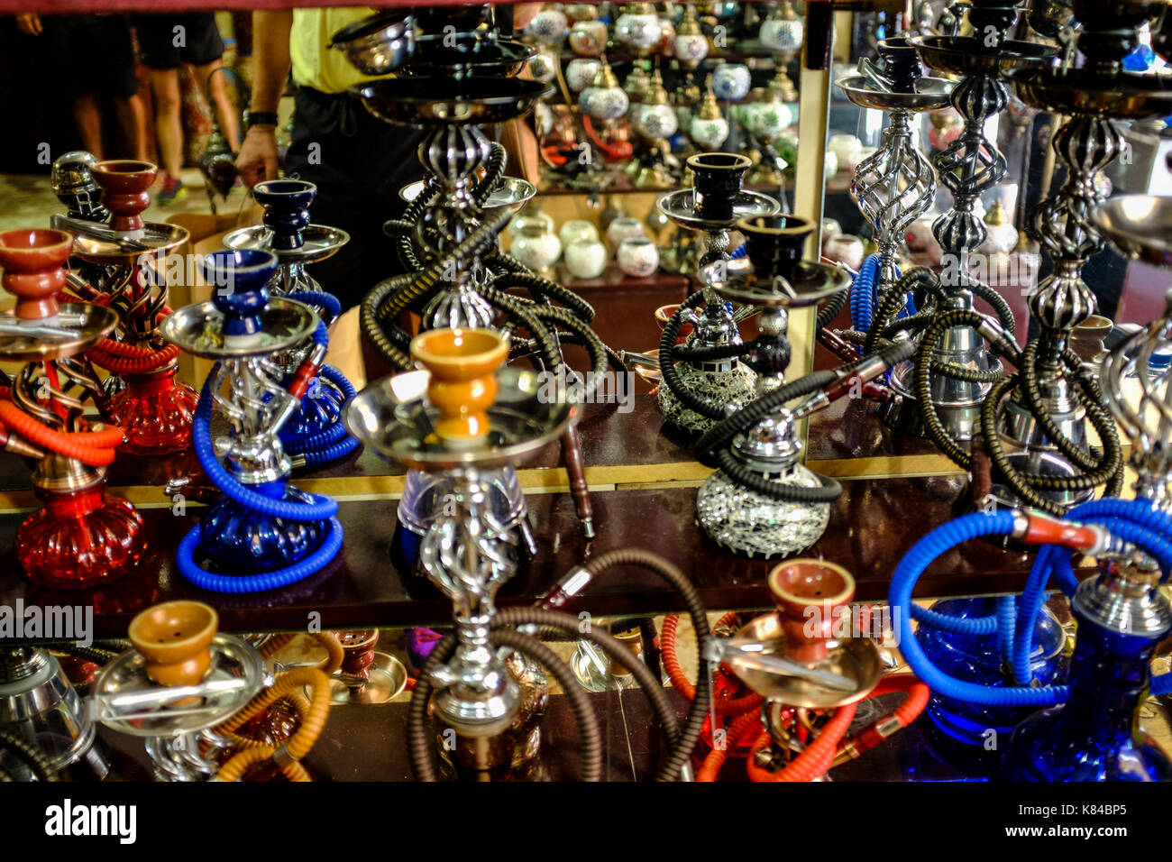 General views of shops and shopkeepers and tourists and sights of ...