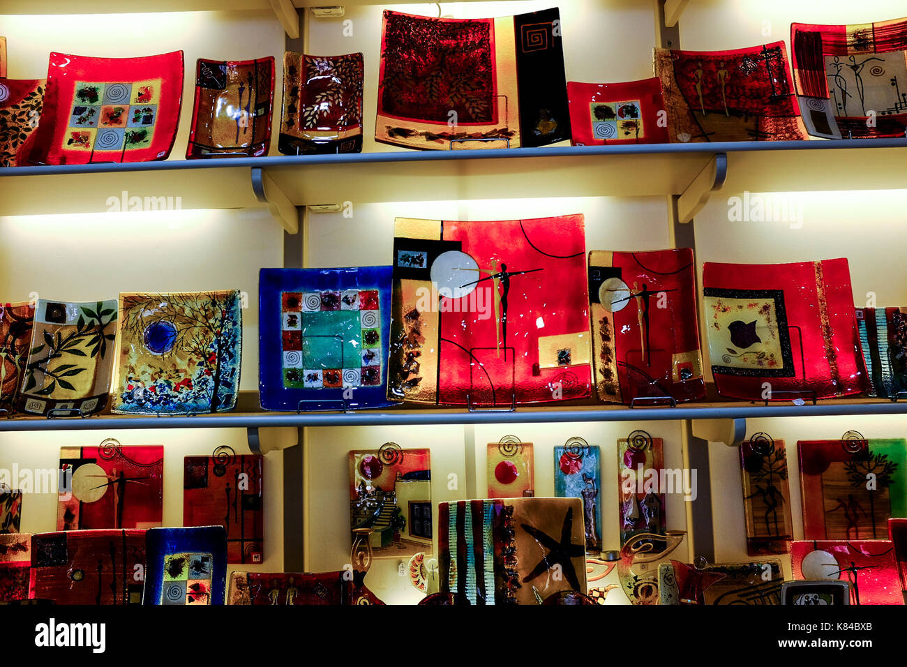 General views of shops and shopkeepers and tourists and sights of ...