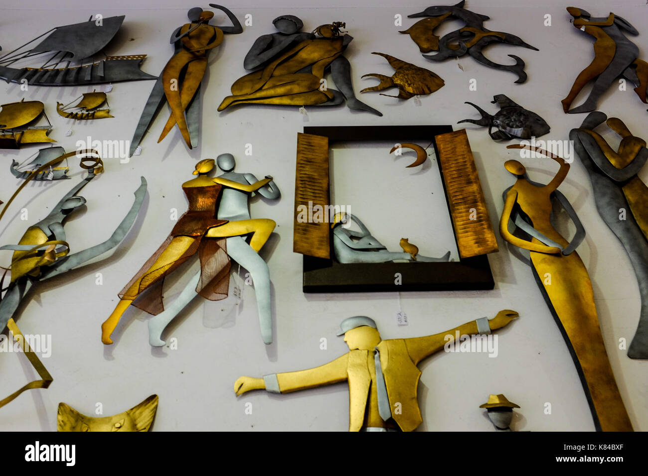 General views of shops and shopkeepers and tourists and sights of ...