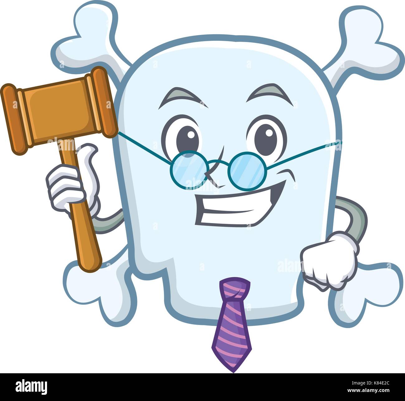 Judge skull character cartoon style Stock Vector Image & Art - Alamy