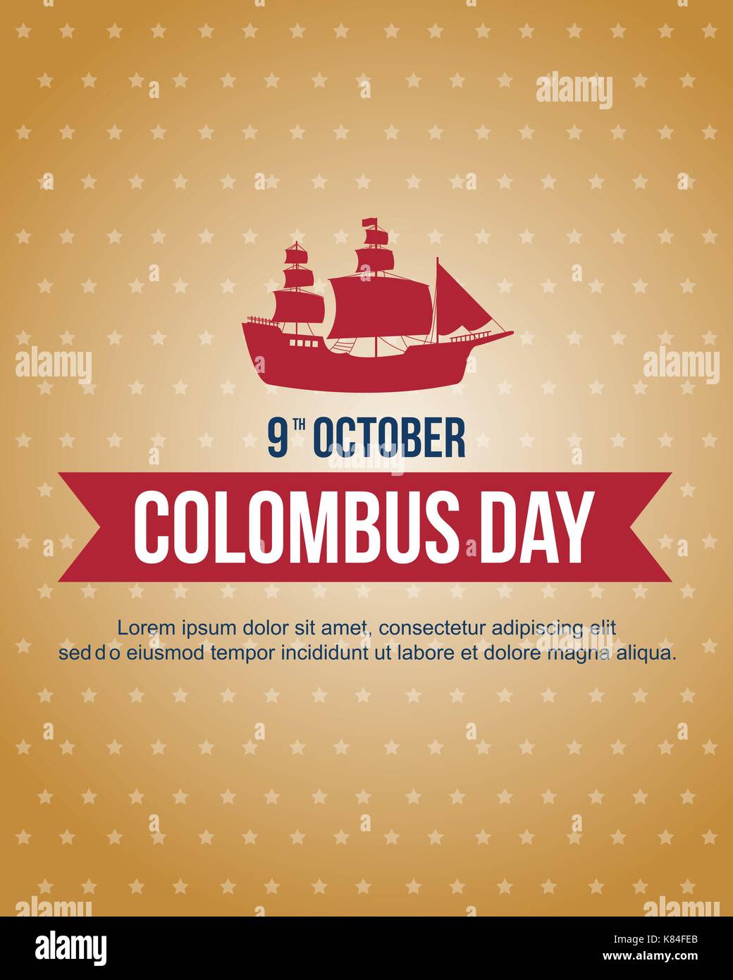 Columbus day celebration banner design Stock Vector Image & Art - Alamy