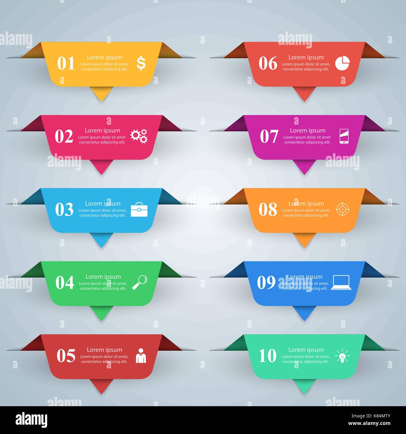 Infographic Design List 10 Items High Resolution Stock Photography and ...