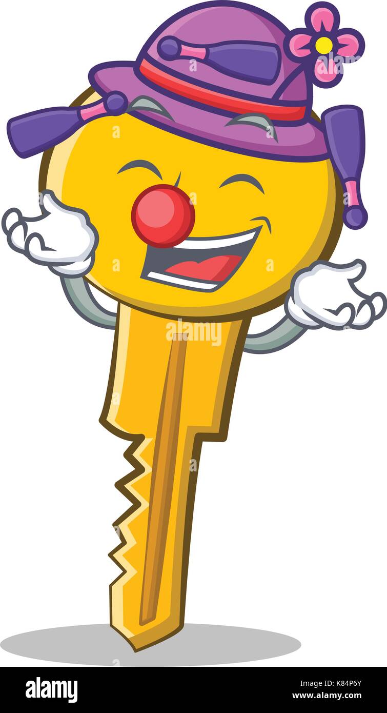 Juggling key character cartoon style vector illustration Stock Vector ...