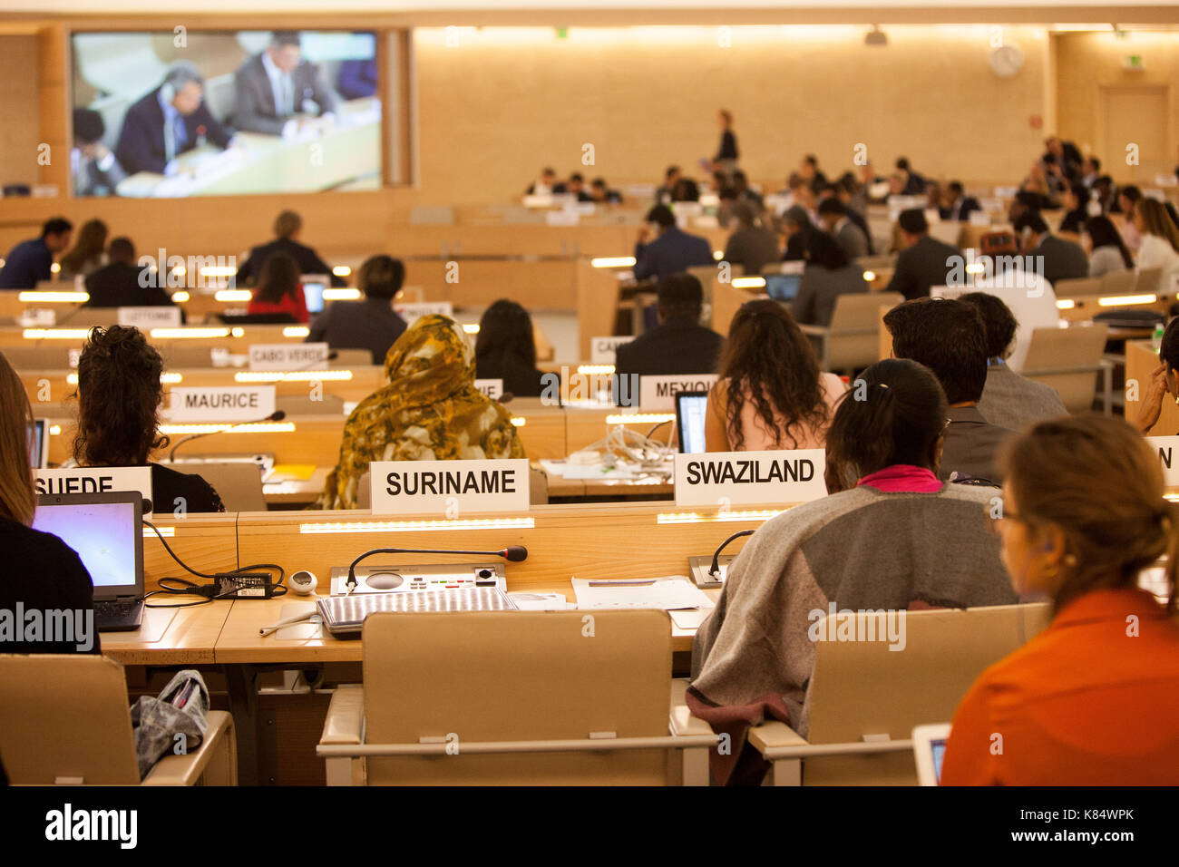 Human rights council session hi-res stock photography and images - Alamy