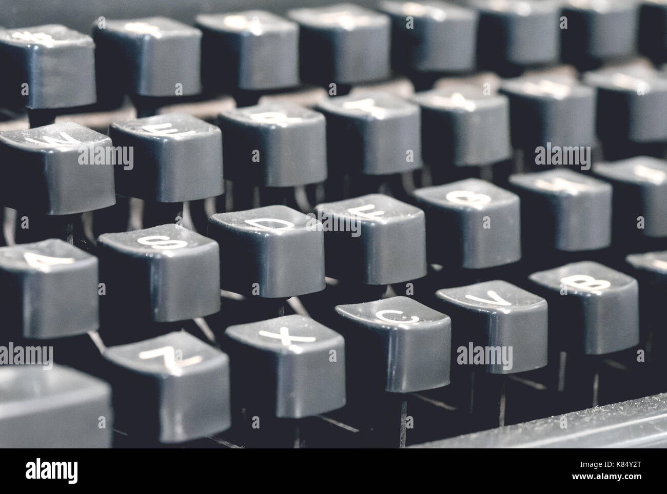 Classic old vintage typewriter keyboard and keys Stock Photo - Alamy