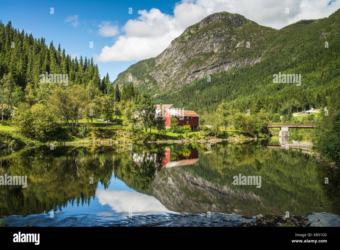 Landscape in the Vinje, Norway, Europe Stock Photo - Alamy