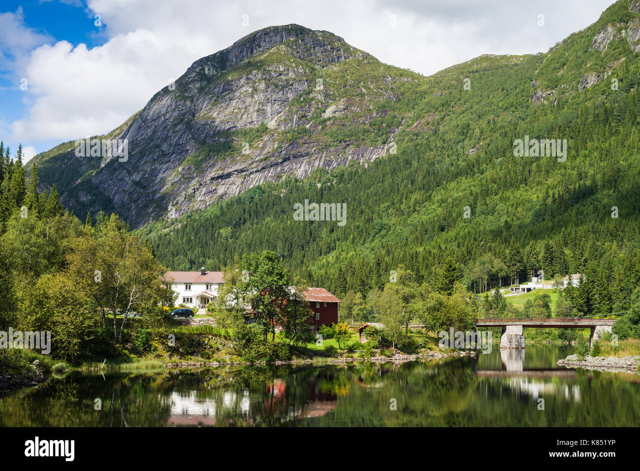 Landscape in the Vinje, Norway, Europe Stock Photo - Alamy