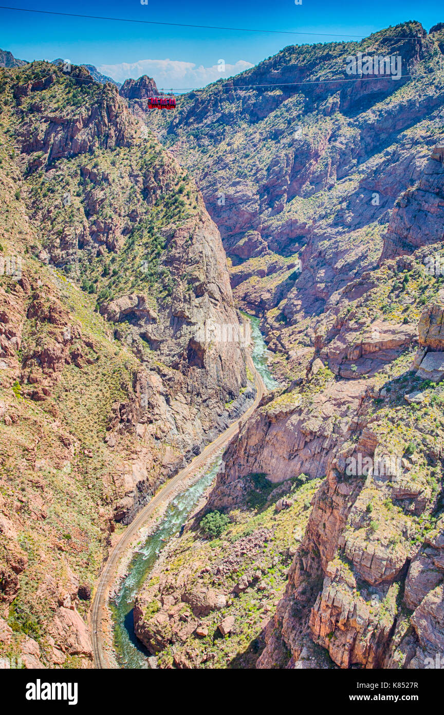 Royal gorge canyon and the associate suspension bridge draw tourists to ...
