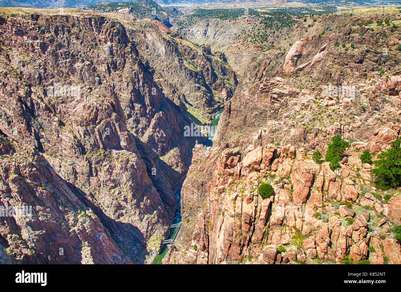 Royal gorge canyon and the associate suspension bridge draw tourists to ...