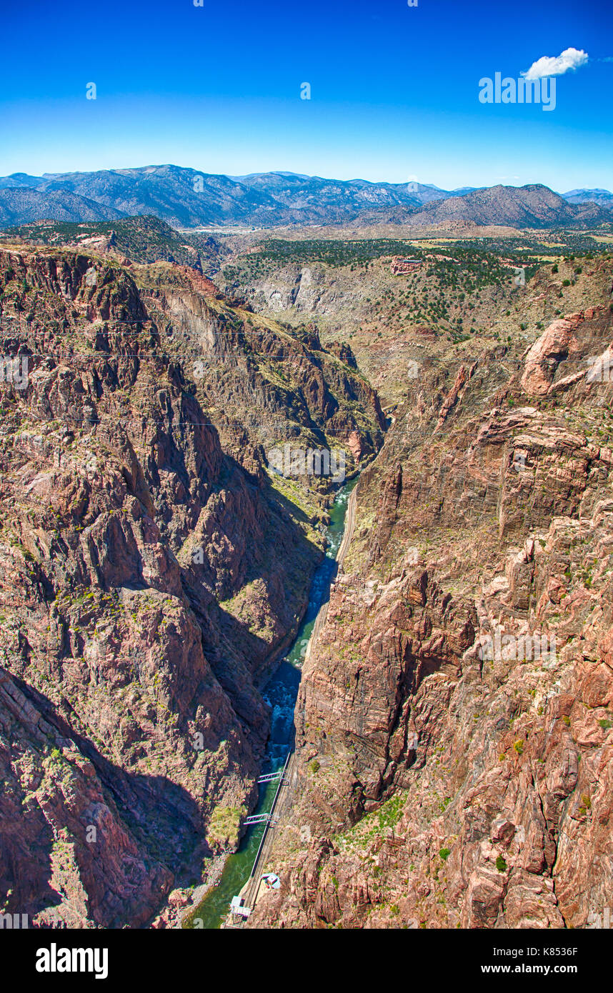 Royal gorge canyon and the associate suspension bridge draw tourists to ...