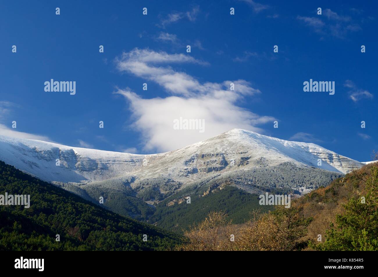 Moncayo summit, 2316 m., Moncayo Natural Park, Zaragoza, Aragon, Spain ...