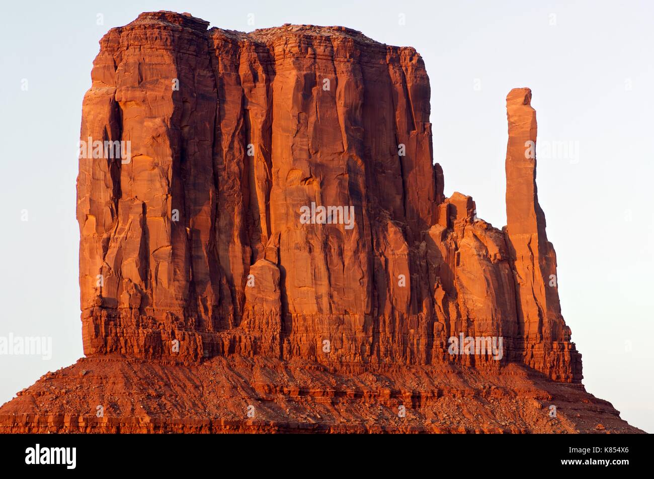 Sandstone tower in Monument Valley, Navajo Tribal Park, Usa Stock Photo ...