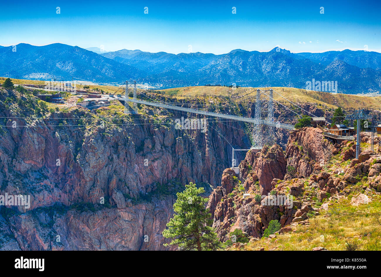 Royal gorge canyon and the associate suspension bridge draw tourists to ...