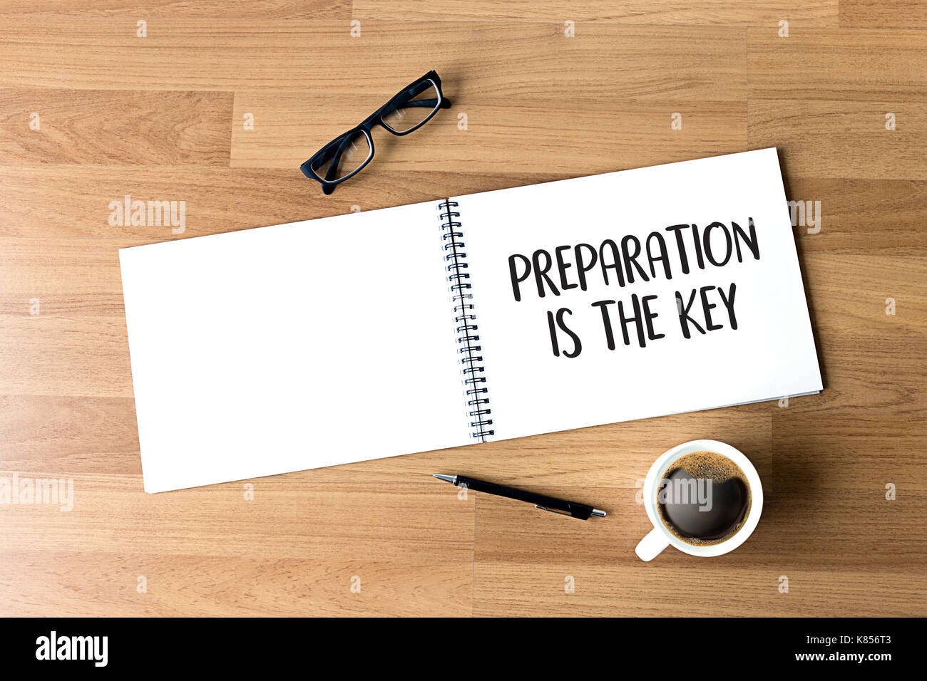 BE PREPARED and PREPARATION IS THE KEY plan perform Business concept ...