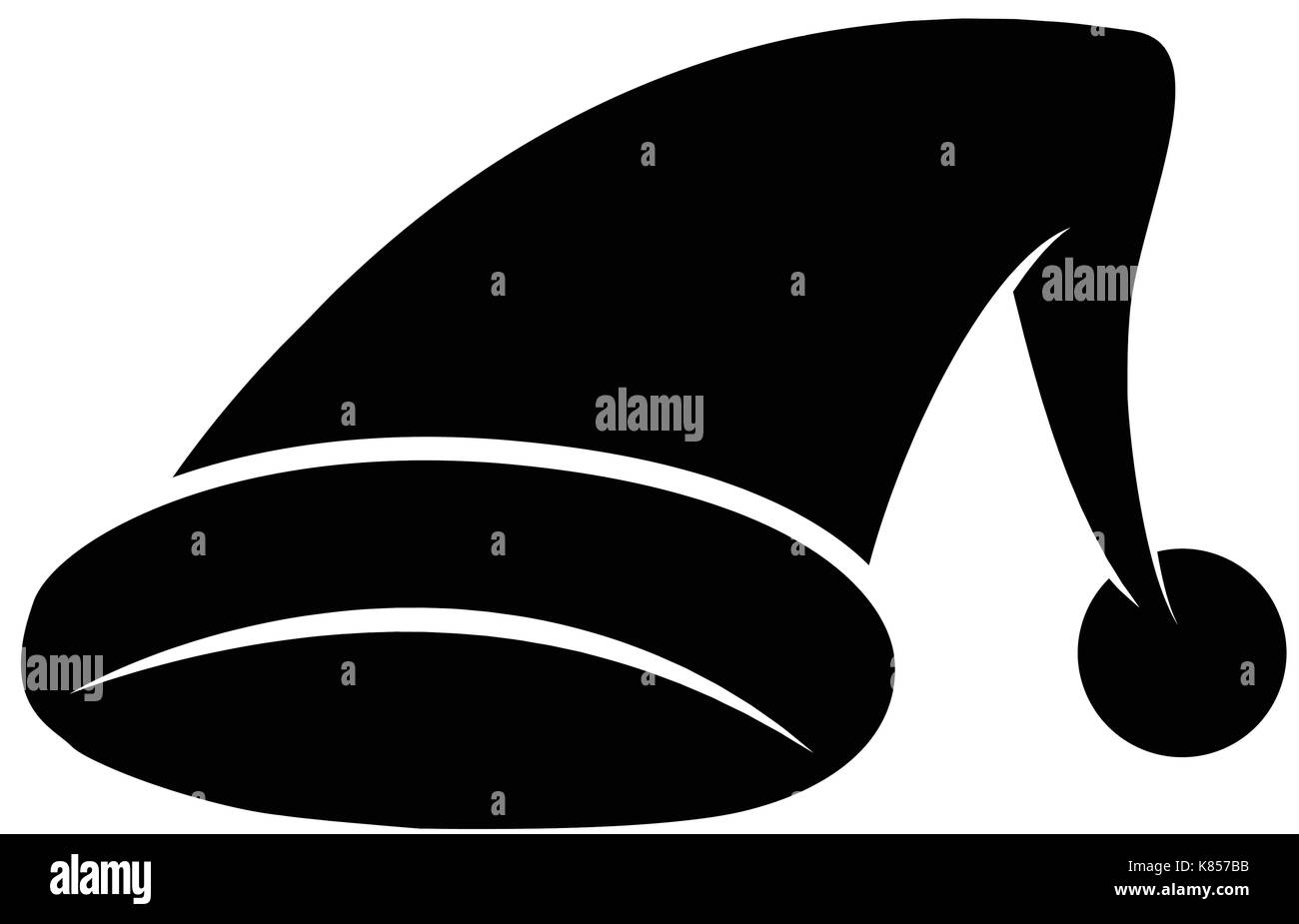 sleeping hat silhouette vector symbol icon design. Beautiful ...