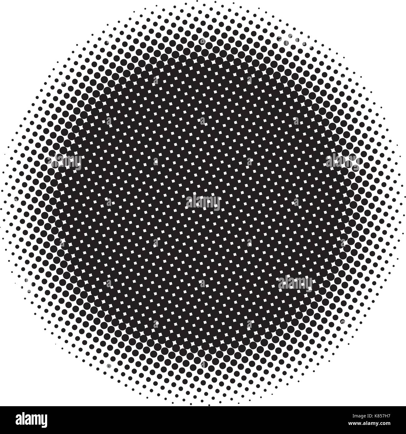 halftone circle vector symbol icon design. Beautiful illustration ...