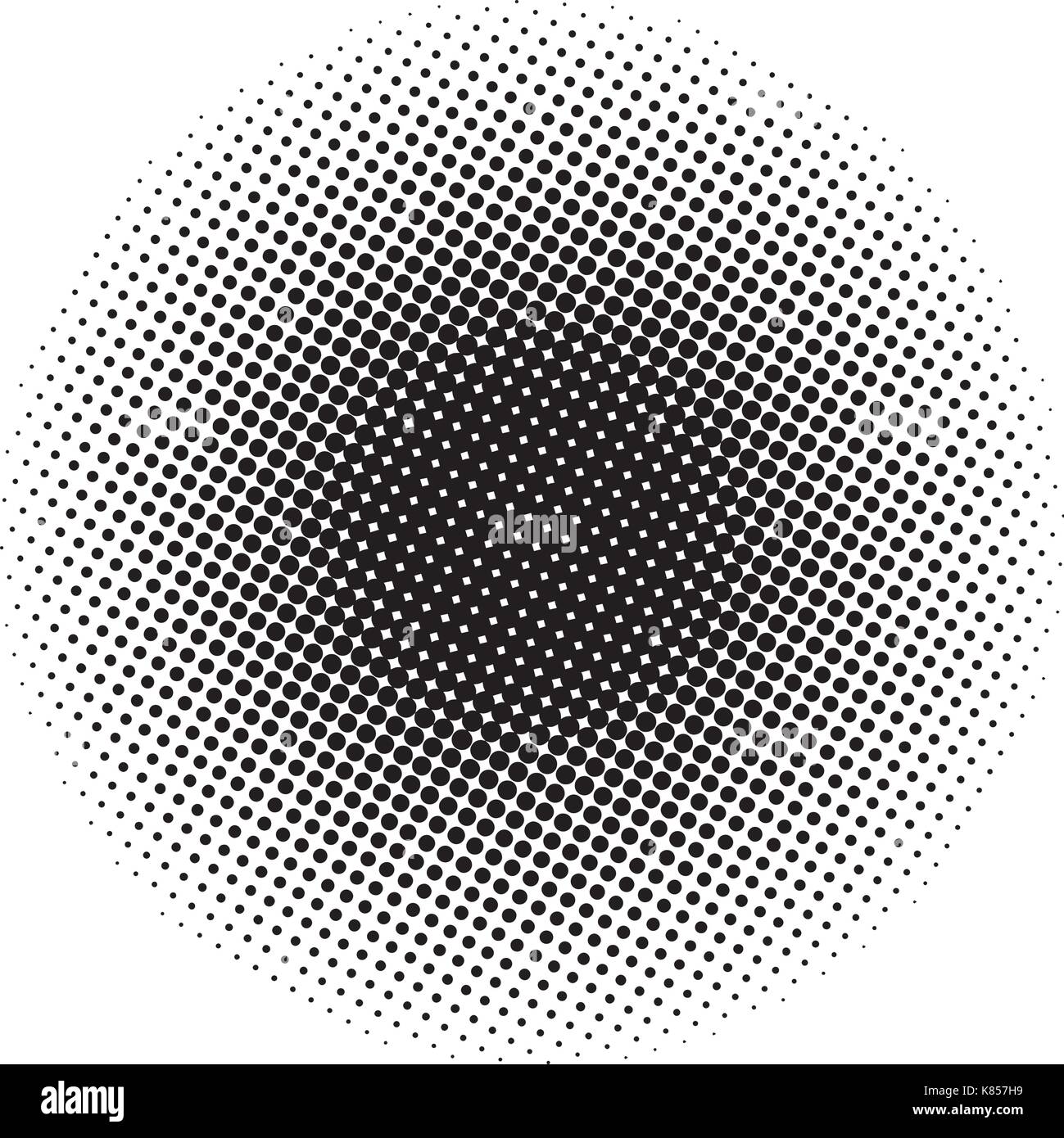 halftone circle vector symbol icon design. Beautiful illustration ...