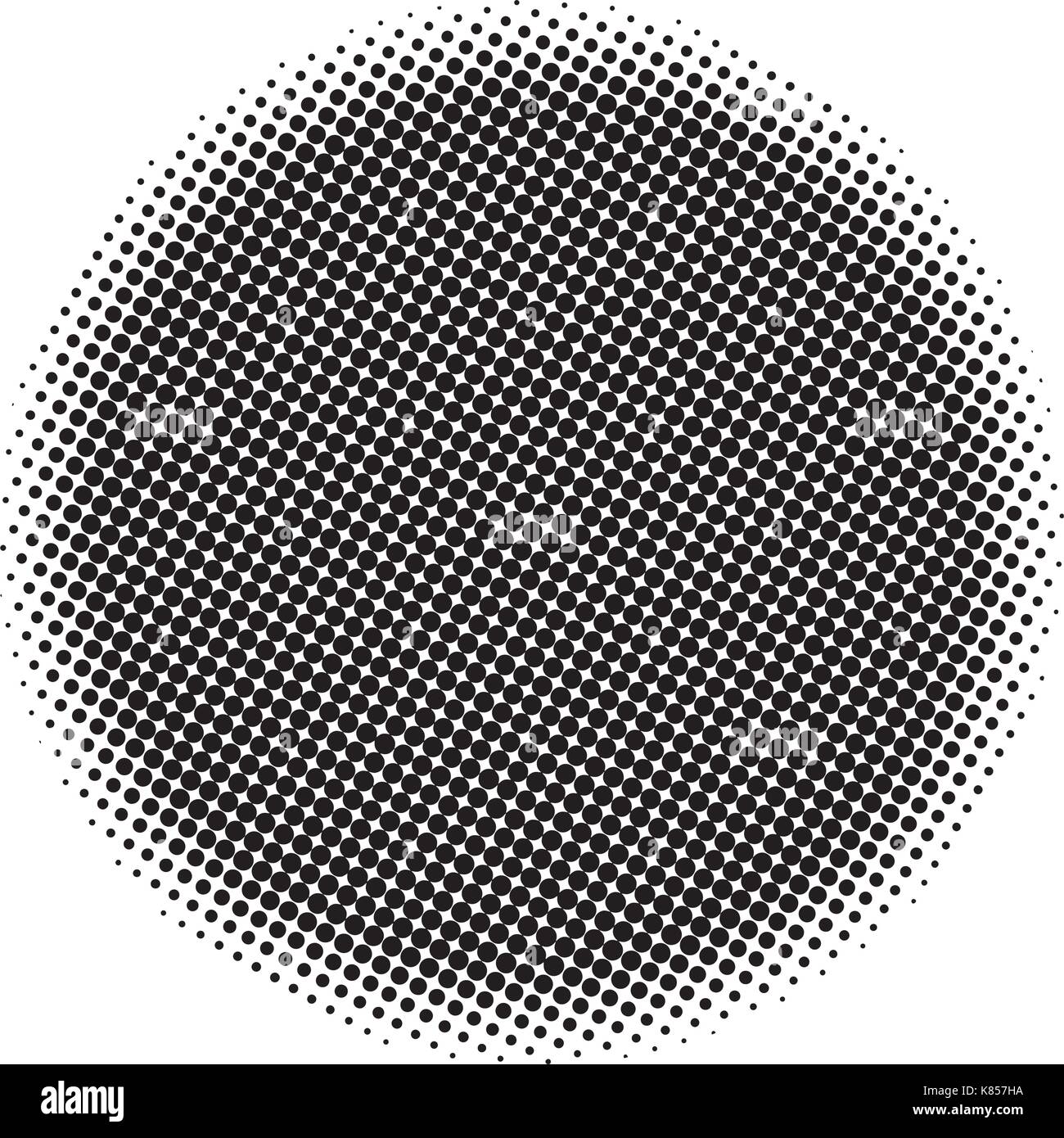 halftone circle vector symbol icon design. Beautiful illustration ...