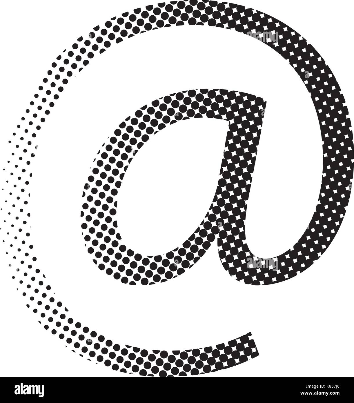 at e-mail sign halftone vector symbol icon design. Beautiful ...