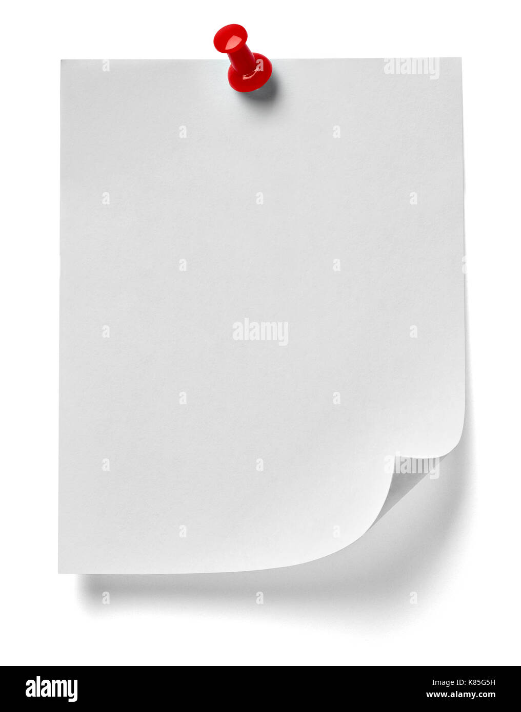 close up of a note paper with push pin Stock Photo - Alamy