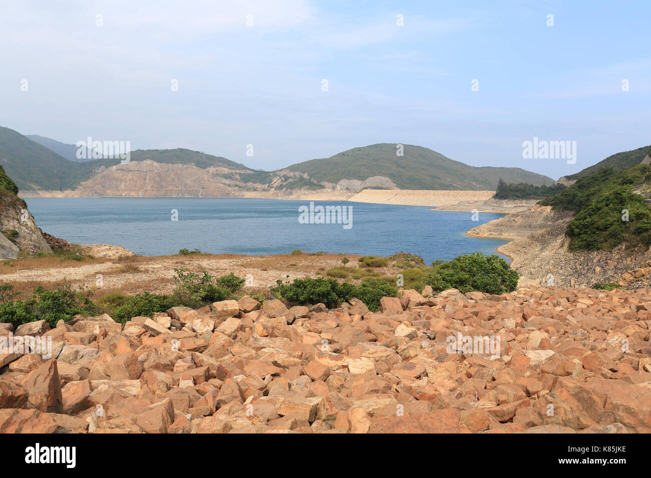 High Island Reservoir, the dam in hong kong, Sai Kung with the ...