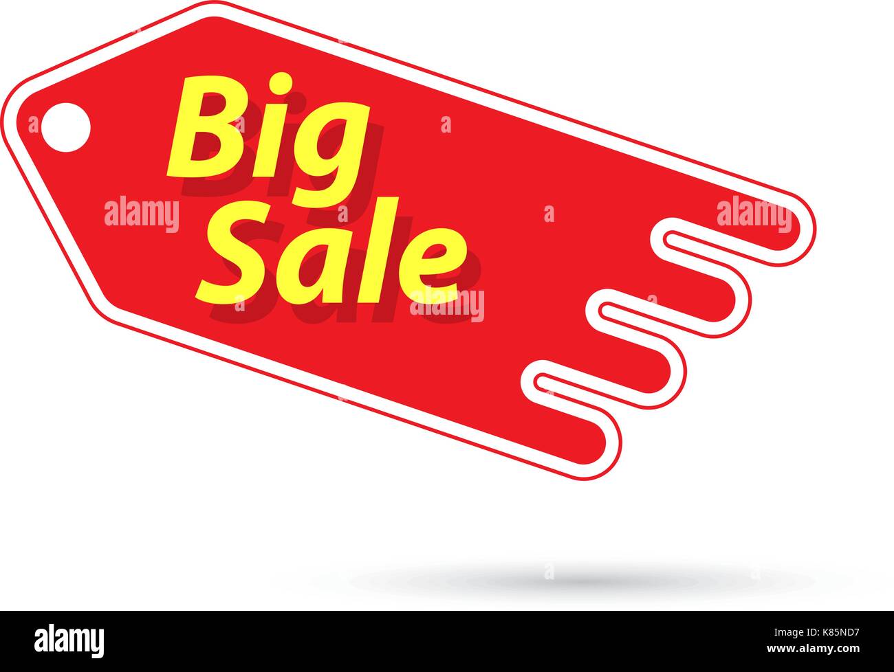 Price tag with a big sale sign. Vector illustration Stock Vector Image ...