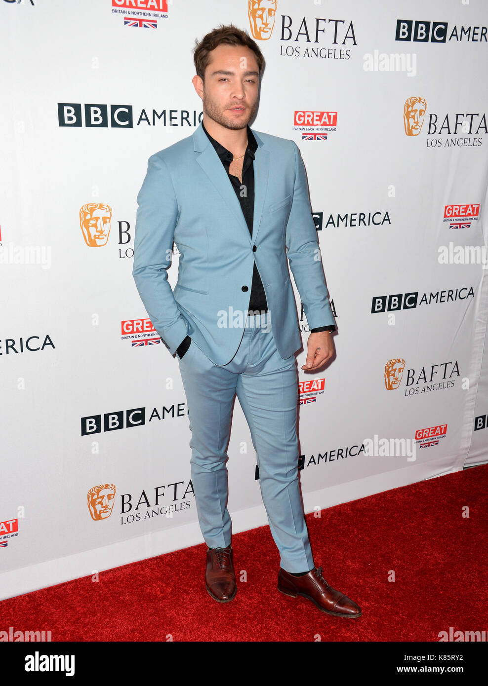 Beverly Hills, USA. 16th Sep, 2017. Ed Westwick at the BAFTA Los ...