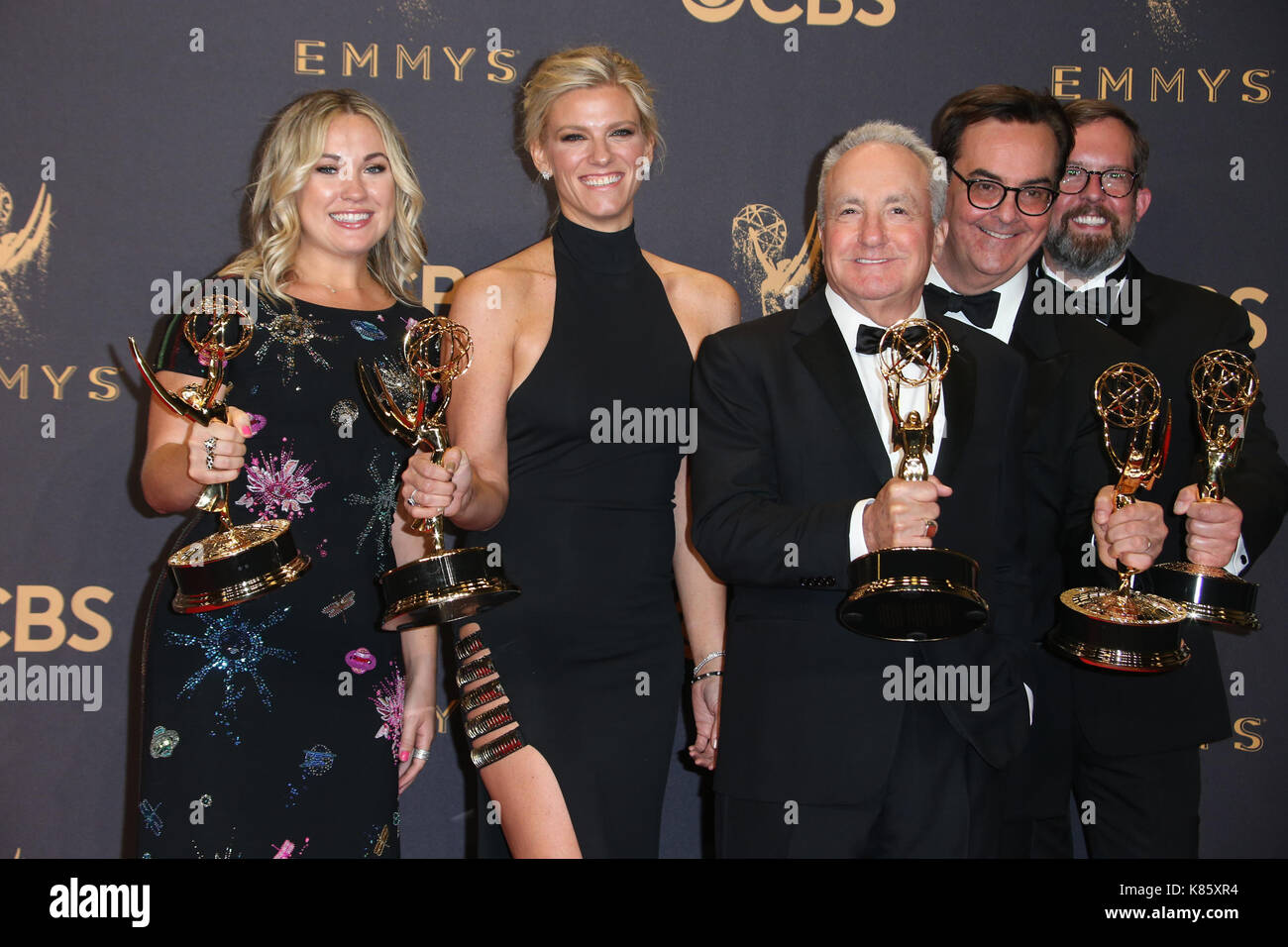 Los Angeles, USA. 17th Sep, 2017. Erin Doyle, Lindsay Shookus, Lorne ...