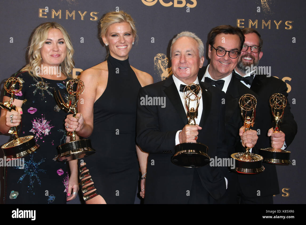 Los Angeles, USA. 17th Sep, 2017. Erin Doyle, Lindsay Shookus, Lorne ...