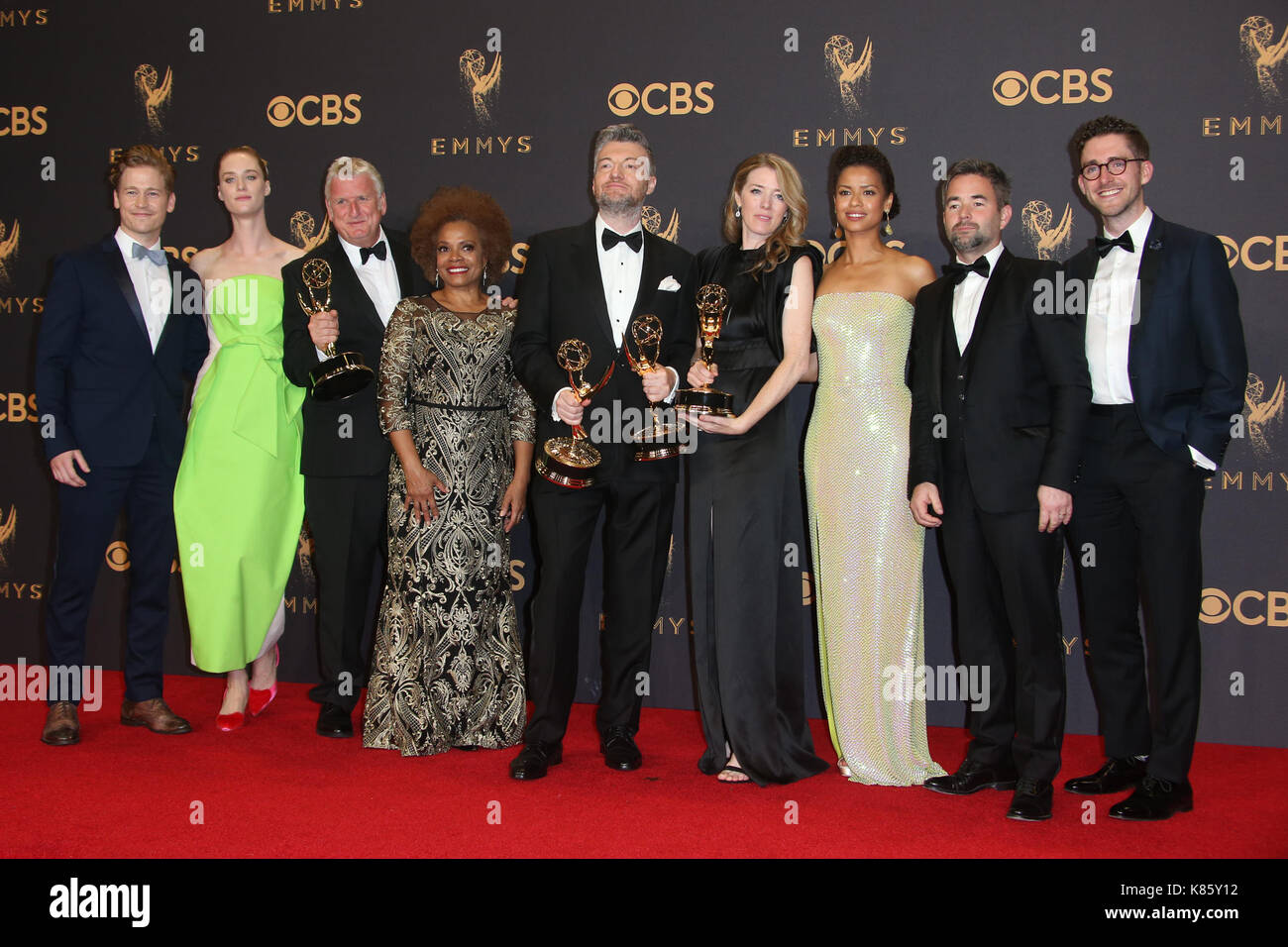 Los Angeles, California, USA. 17th Sep, 2017. Charlie Brooker and cast ...