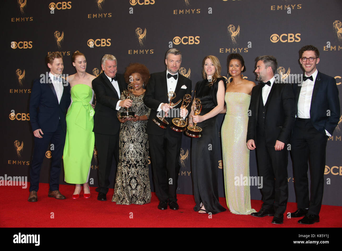 Los Angeles, California, USA. 17th Sep, 2017. Charlie Brooker and cast ...