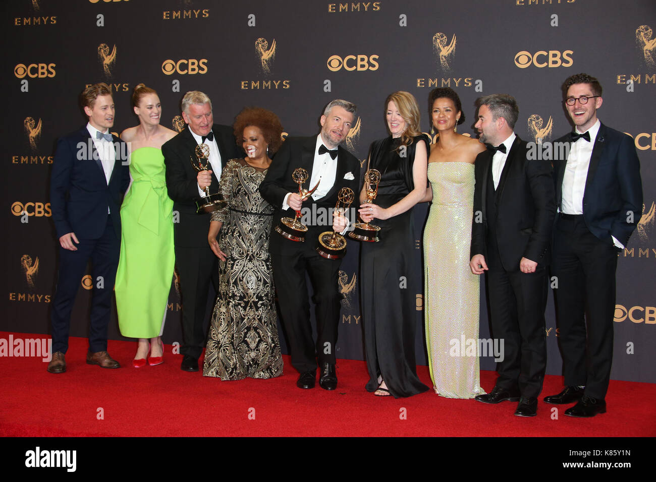 Los Angeles, California, USA. 17th Sep, 2017. Charlie Brooker and cast ...