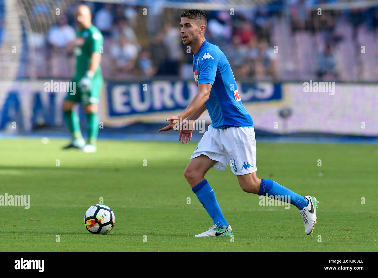 NAPOLI, ITALY - SEPTEMBER 17: Jorge Luiz Frello Jorginho of Napoli in ...