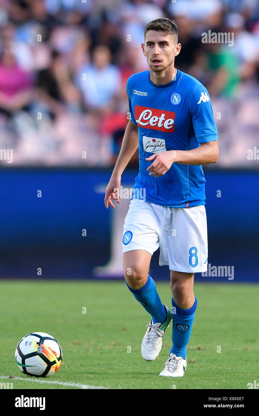 NAPOLI, ITALY - SEPTEMBER 17: Jorge Luiz Frello Jorginho of Napoli in ...