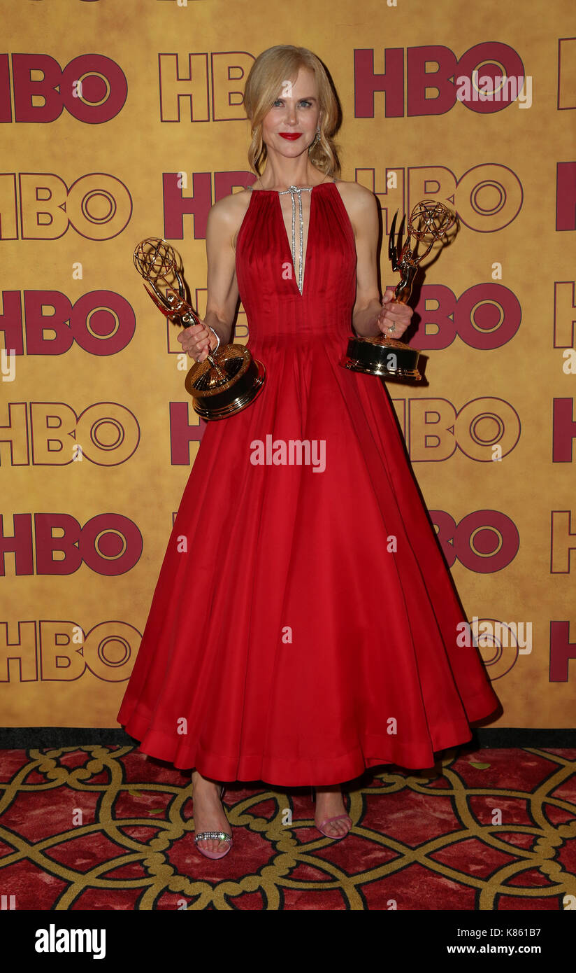 September 17, 2017 - U.S. - Nicole Kidman. HBO Post Award Reception ...