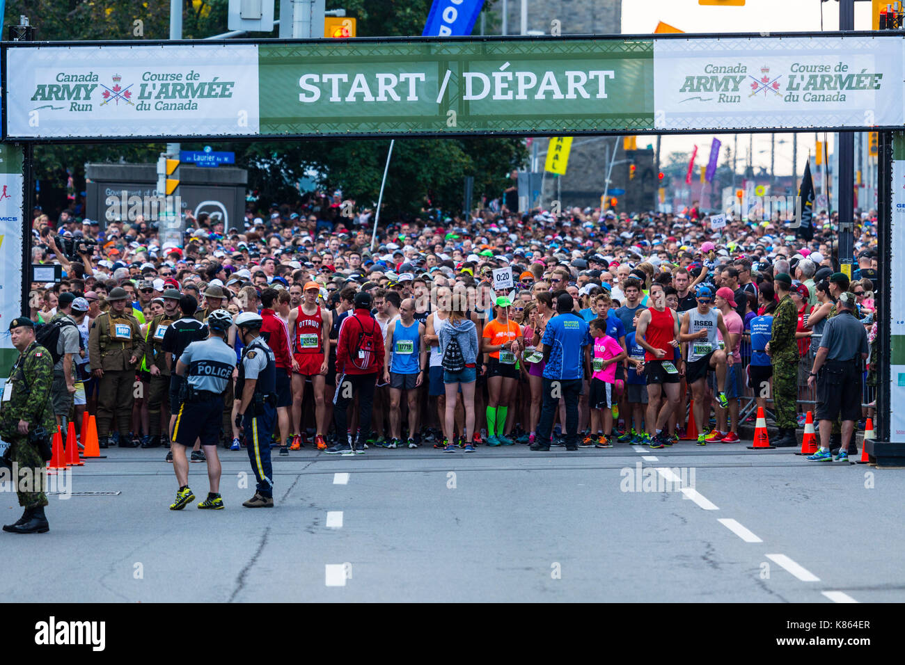 Ottawa, Ontario Canada. Canada Army Run 17 September 2017. Canada Army ...
