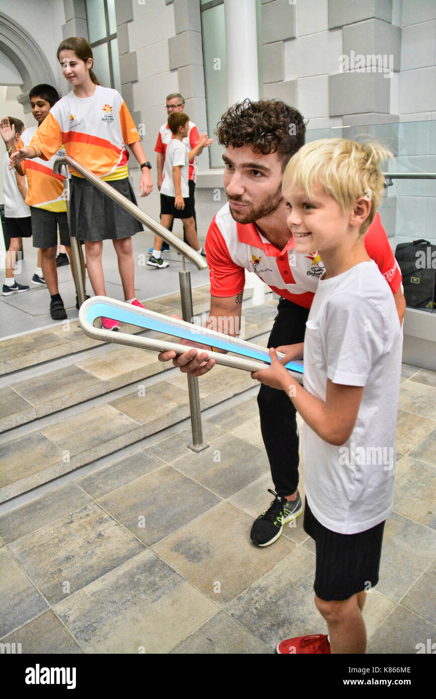 Queens relay baton school assembly hi-res stock photography and images ...