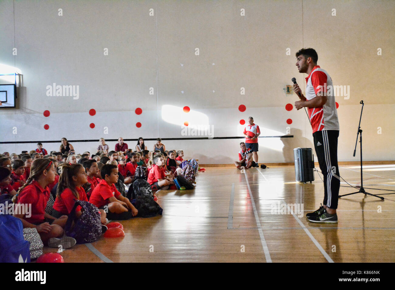 Queens relay baton school assembly hi-res stock photography and images ...