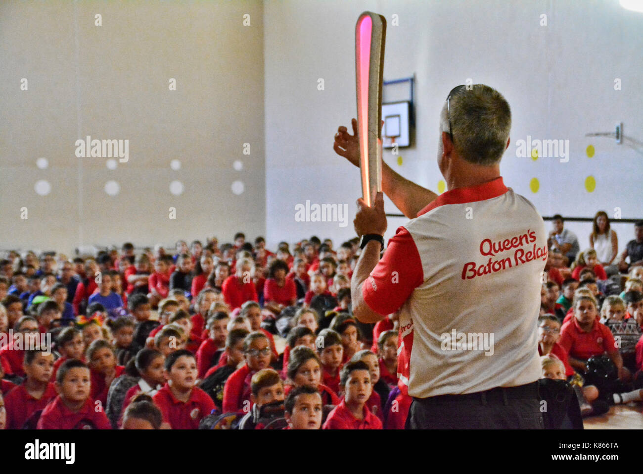 Queens relay baton school assembly hi-res stock photography and images ...