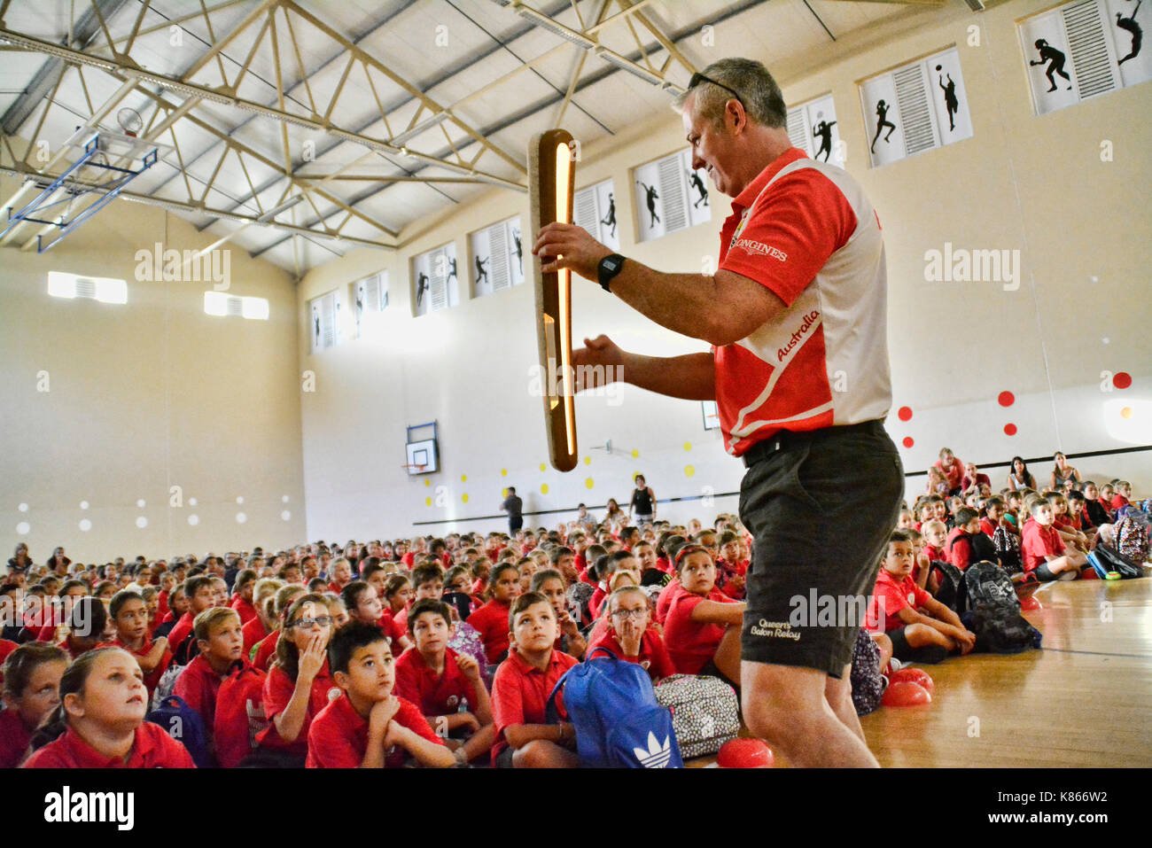Queens relay baton school assembly hi-res stock photography and images ...