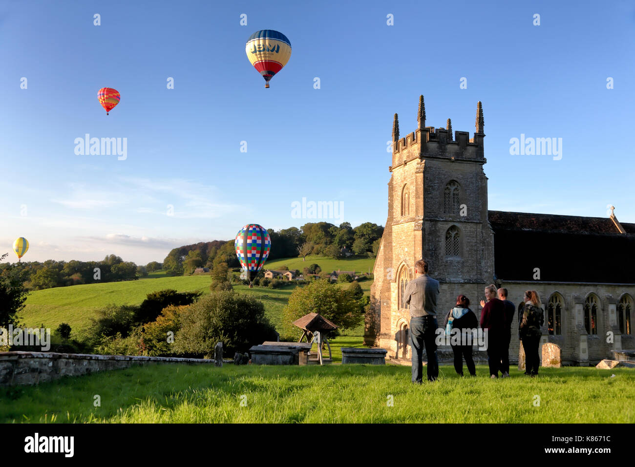 St john the baptist church horningsham wiltshire hi-res stock ...